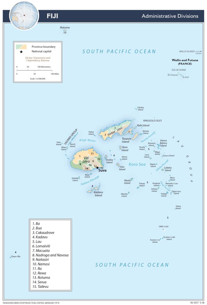 Regional Map of Fiji - country.report